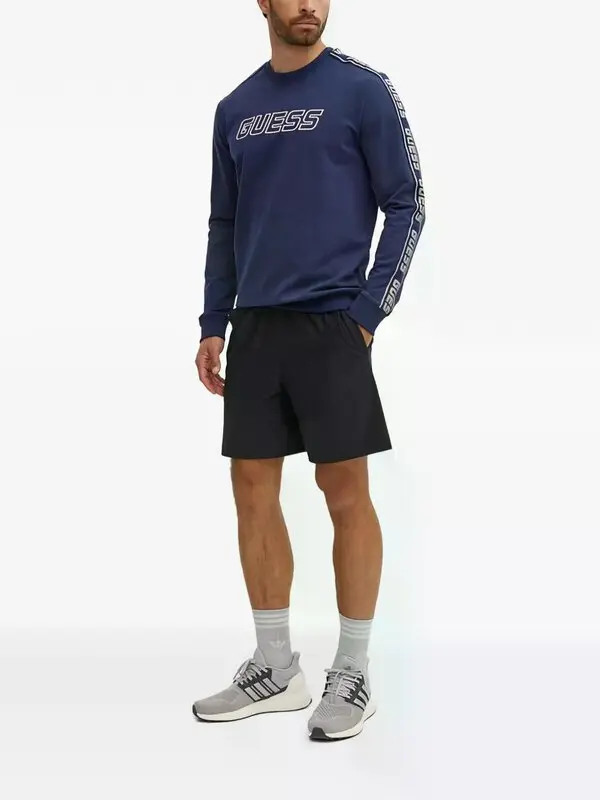 Guess Logo Tape Long Sleeve Sweater