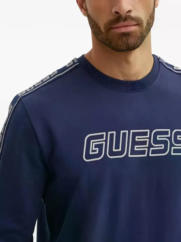 Guess Logo Tape Long Sleeve Sweater
