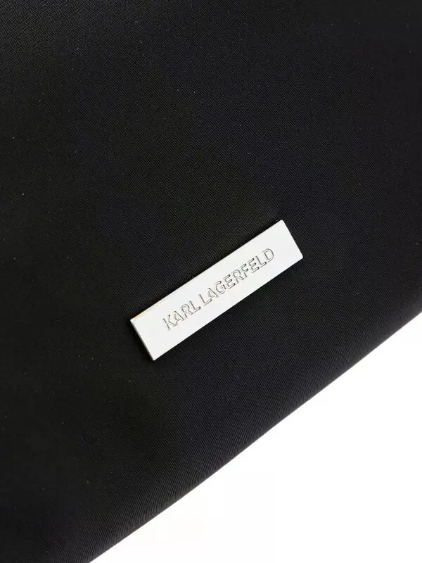 Karl Lagerfeld Logo Plaque Make Up Bag