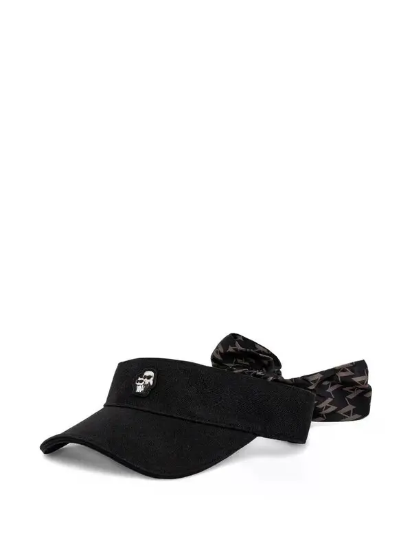 Karl Lagerfeld K/ikonik 2 Visor Hat - Black