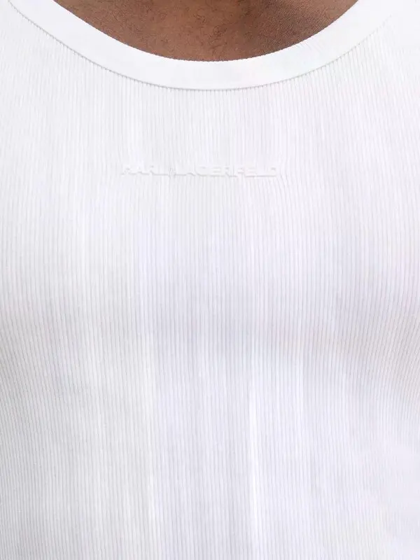 Karl Lagerfeld Logo Appliqué Tank Top