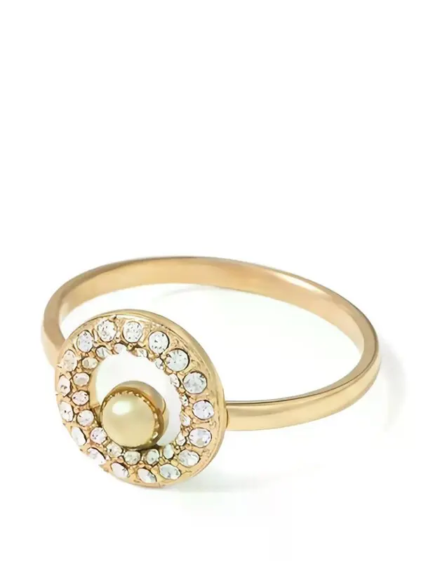 Karl Lagerfeld Crystal-embellished Ring - Gold