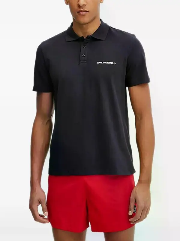 Karl Lagerfeld Logo-print Polo Shirt