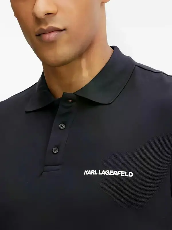 Karl Lagerfeld Logo-print Polo Shirt