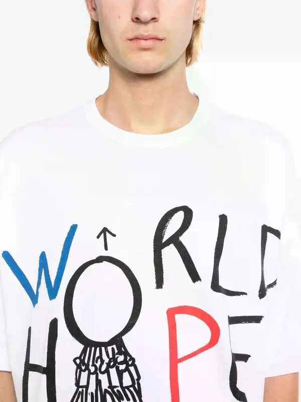 Comme Des Garçons Graphic-print Cotton T-shirt
