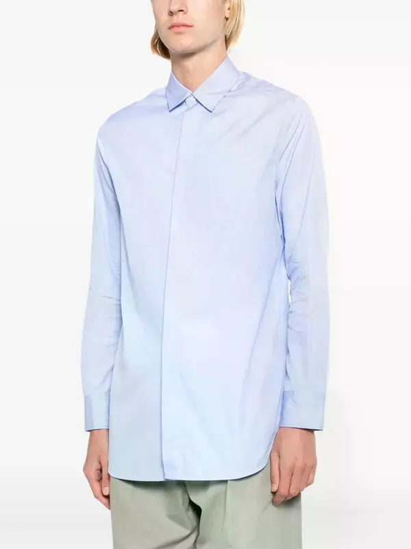 JIL SANDER Fil-à-fil Shirt - Blue