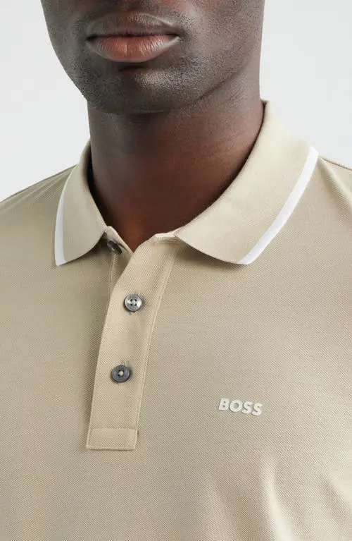 BOSS Parlay Tipped Cotton Polo