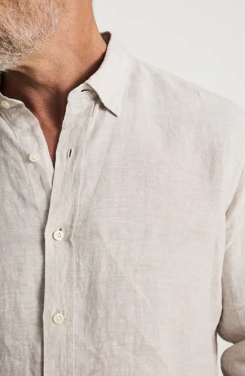 34 Heritage Linen Button-up Shirt - Beige