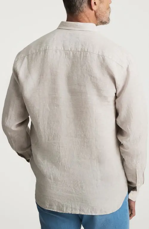 34 Heritage Linen Button-up Shirt - Beige
