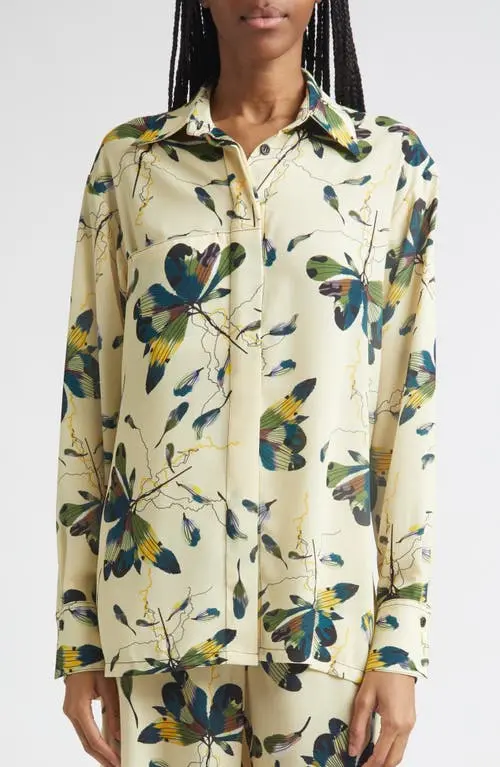ISRAELLA KOBLA Azara Button-up Crepe Shirt