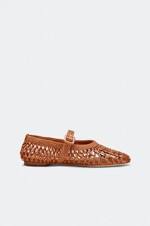 SIMONMILLER Knotted Riad Flat - Chestnut