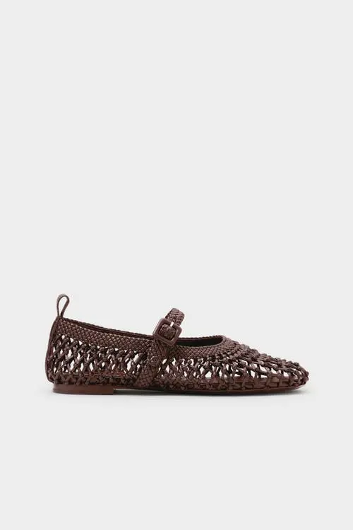 SIMONMILLER Knotted Riad Flat - Chestnut