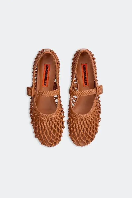 SIMONMILLER Knotted Riad Flat - Chestnut