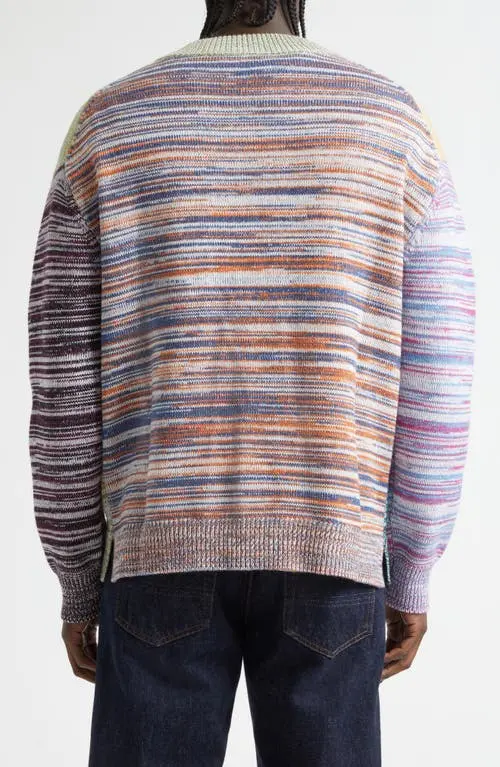 WASTE YARN PROJECT Colorblock Space Dye Cardigan