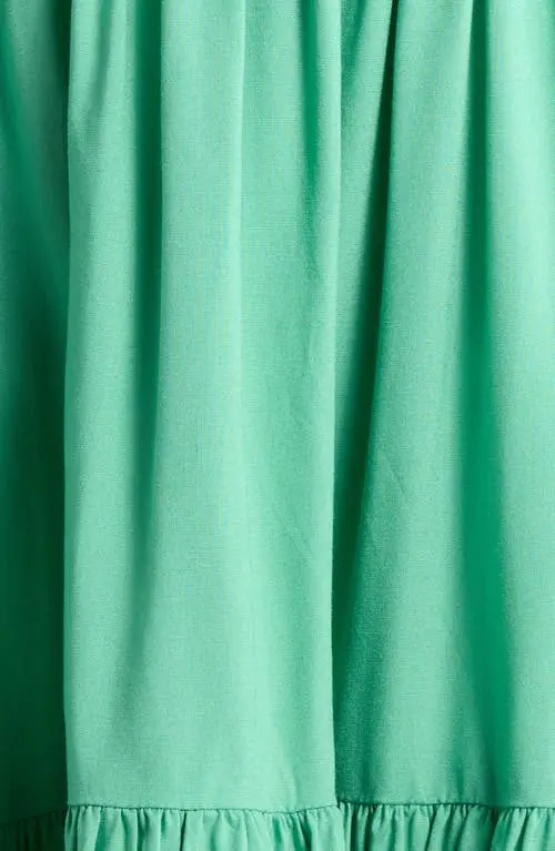 Elan Tiered Ruffle Cover-up Sundress - Jade