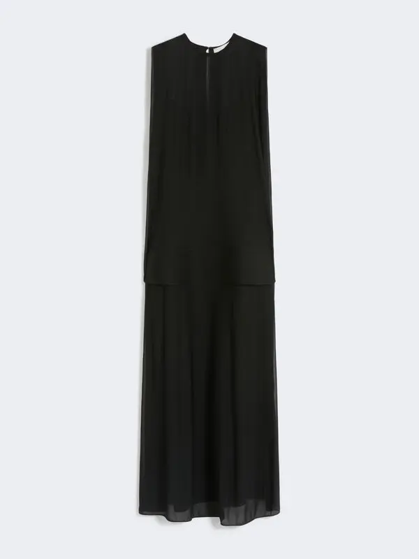 Max Mara Long Viscose Jersey Dress - Black