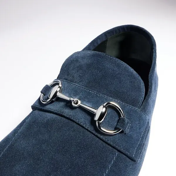Gucci S Ragazzo Horsebit Loafer - Blue