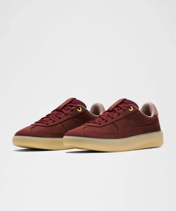 Lululemon Cityverse Microsuede Sneaker - Burgundy Bay/golden Sand/ashen Rose