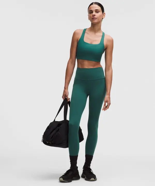 Lululemon All-time Hero Ribbed Sports Bra - Deep Marina