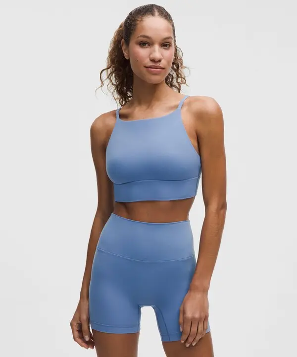 Lululemon Focuser High-neck Bra - Prep Blue