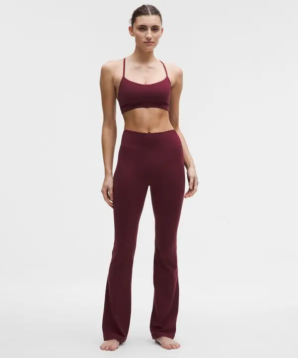 Lululemon Groove No Line High-rise Flared Pant - Burgundy Bay