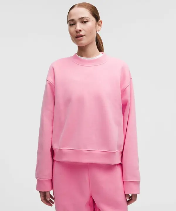 Lululemon Steady State Superloft Crewneck Sweatshirt - Candy Cloud