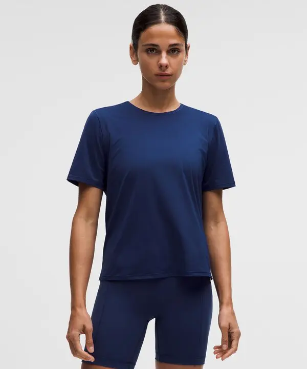 Lululemon Lightweight Running Short-sleeve Shirt - Clubhouse Blue
