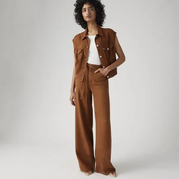 LEVI'S Baggy Straight Linen Blend Pants - Sorrel Horse