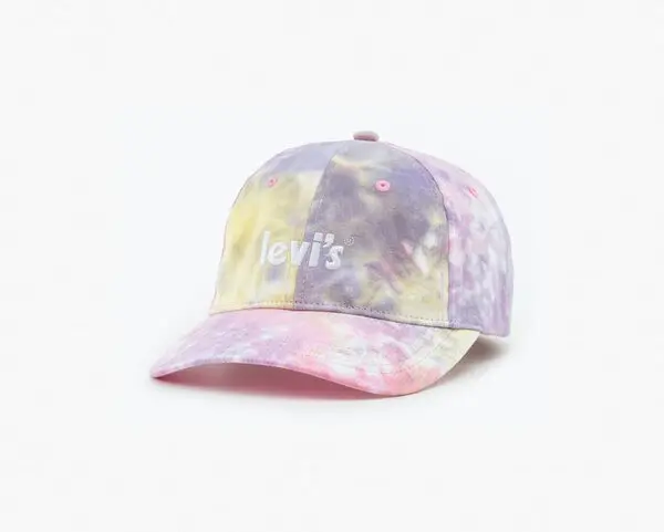 LEVI'S Flexfit Tie-dye Cap With Poster Logo - Multi Stripe