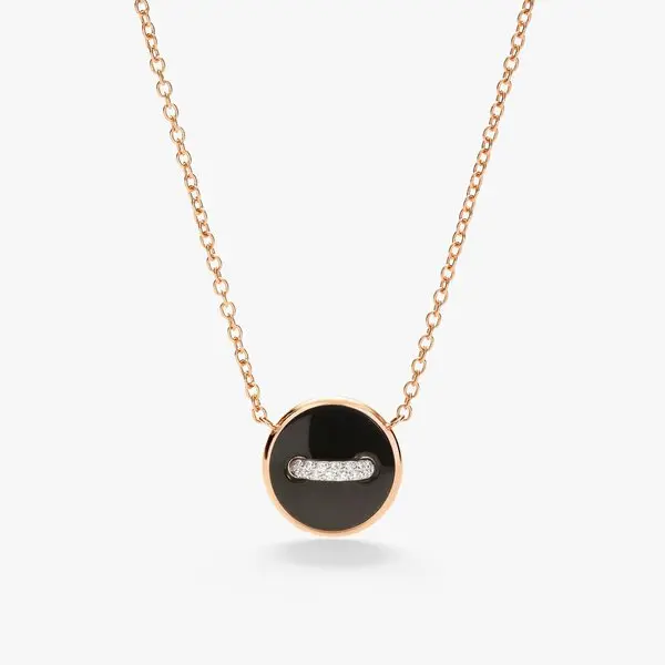Pomellato Pom Pom Dot Necklace With Onyx And Mother Of Pearl - Black