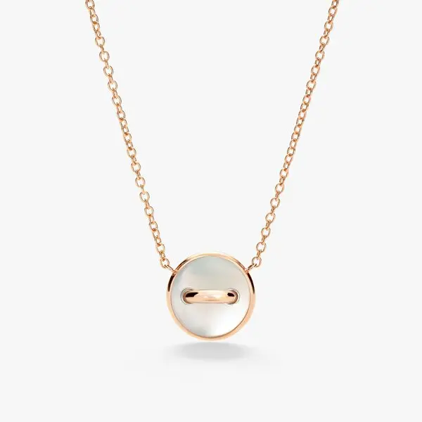 Pomellato Pom Pom Dot Necklace With Onyx And Mother Of Pearl