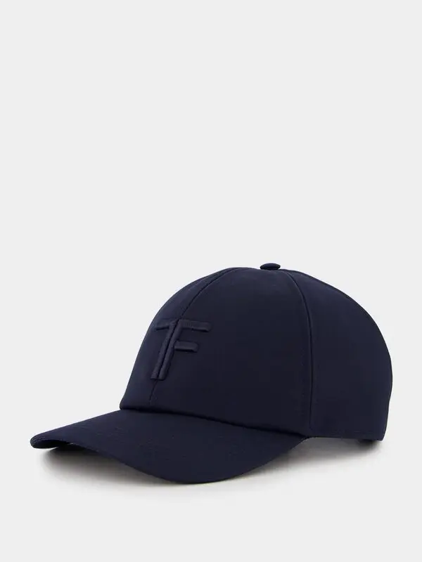 TOM FORD Monogrammed Canvas Cap - Green