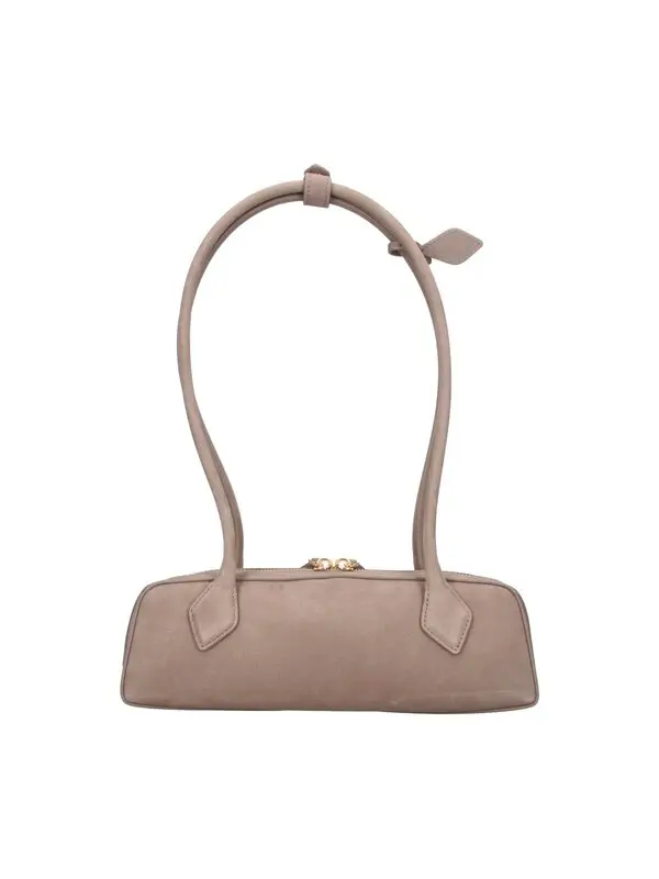 Alaïa Le Teckel" Small Shoulder Bag - Beige