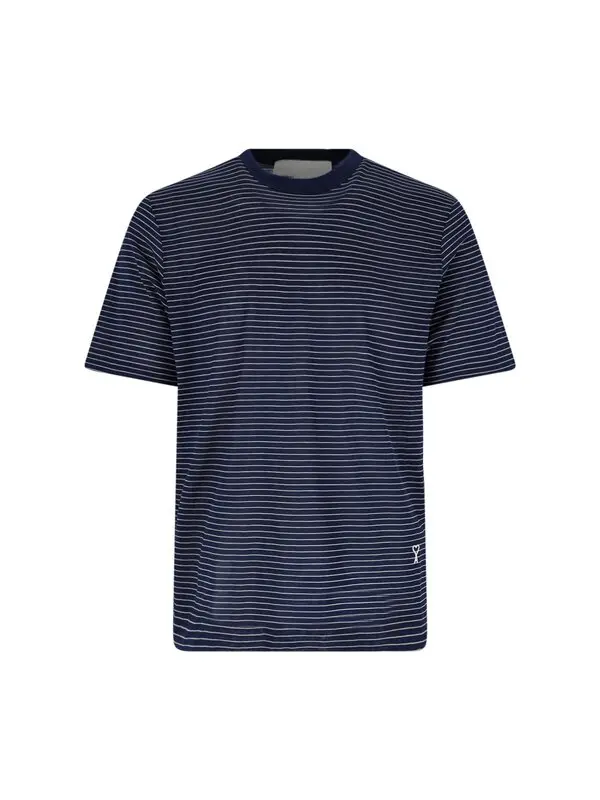 Ami Striped T-shirt " De Caur - Blue