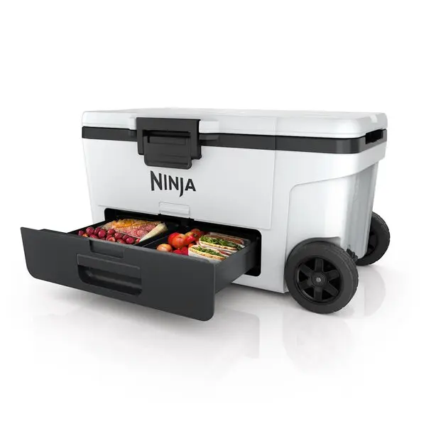NINJA Frostvault 65qt Wheeled Cooler With Dry Zone - Cloud White