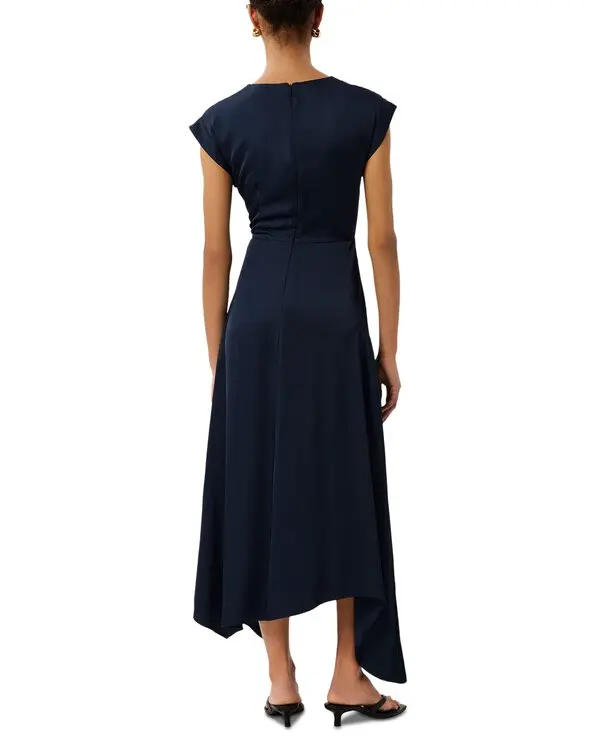 Whistles Lace Insert Asymmetric Dress