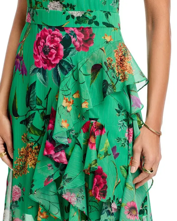 Aqua Halter Maxi Dress