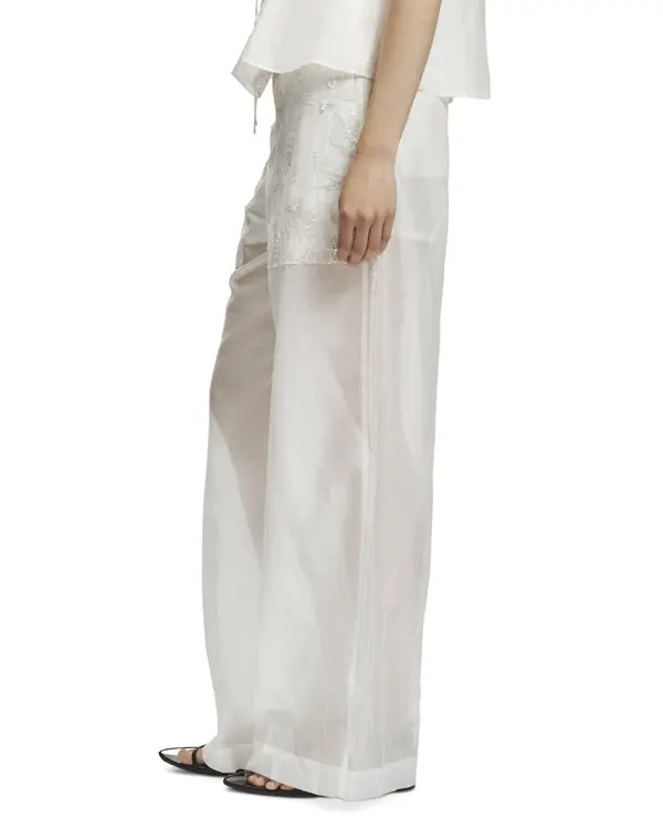 SAINT ART Hewes Floral Sequin Pants