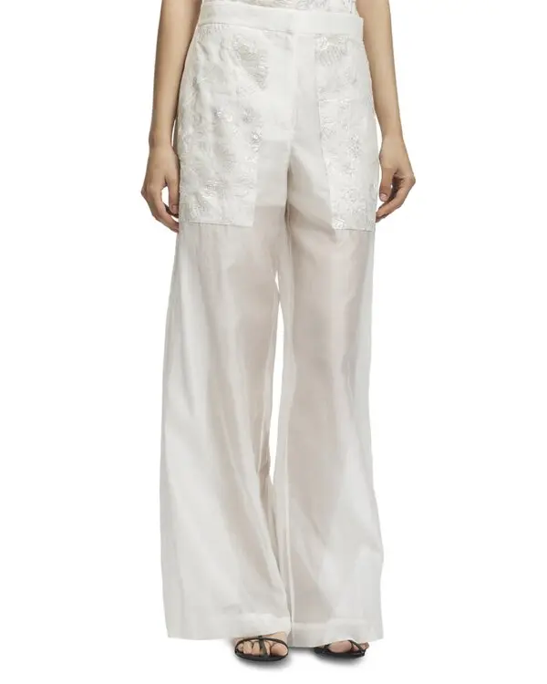 SAINT ART Hewes Floral Sequin Pants