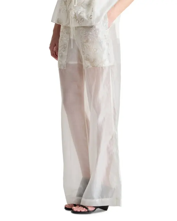 SAINT ART Hewes Floral Sequin Pants