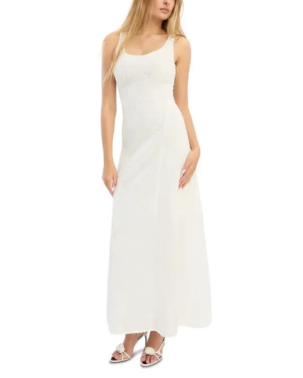 ROTATE BY BIRGER CHRISTENSEN Mesh Maxi Dress