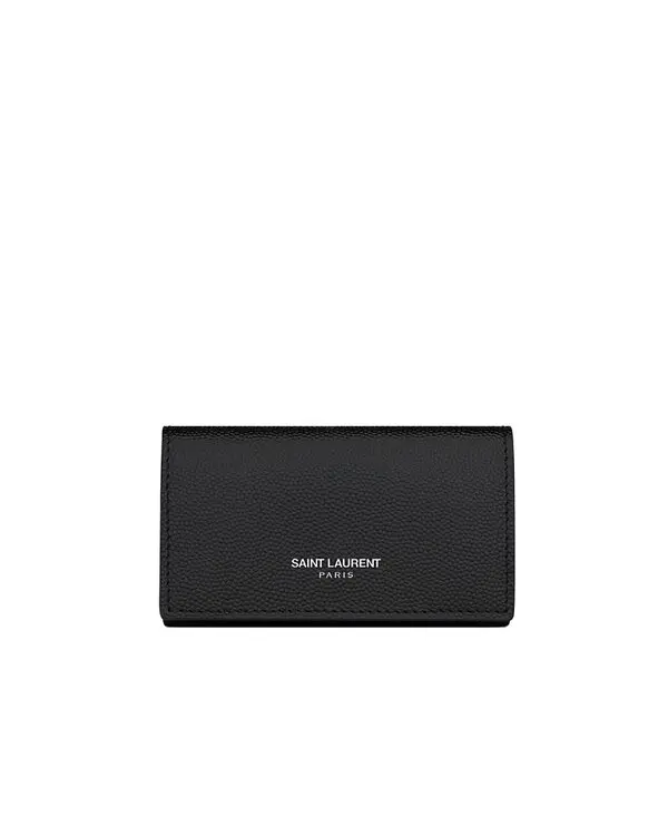 Saint Laurent Paris Slim Keycase - Black