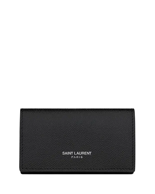 Saint Laurent Paris Slim Keycase - Black
