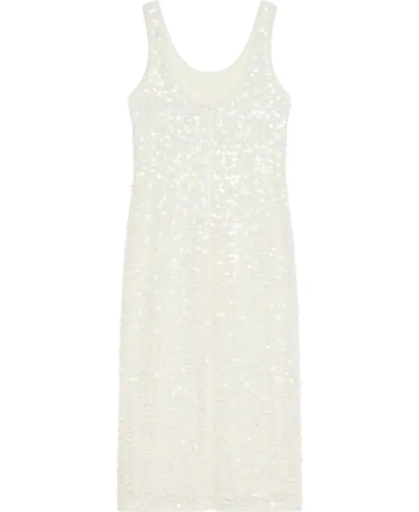 Mint Velvet Sequin Mesh Midi Dress