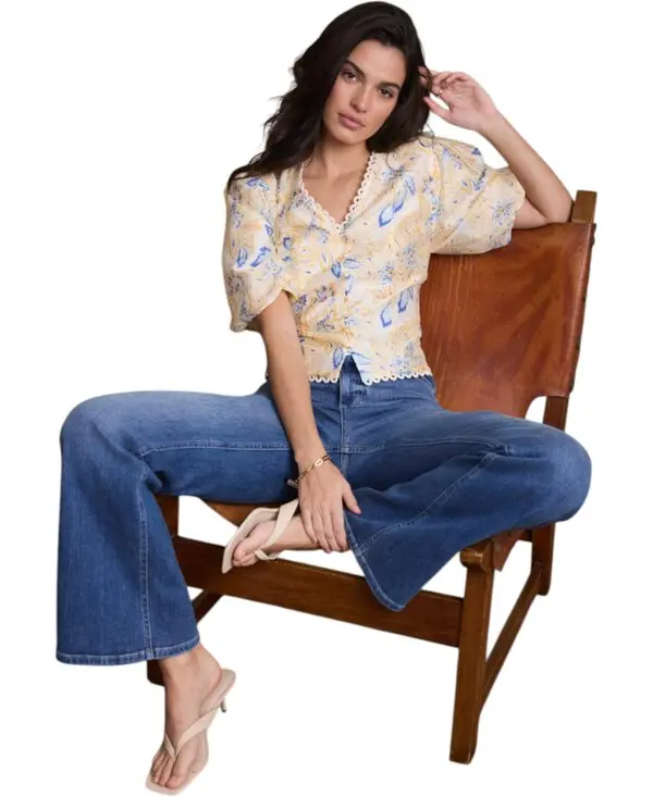 Mint Velvet Floral Puff Sleeve Blouse