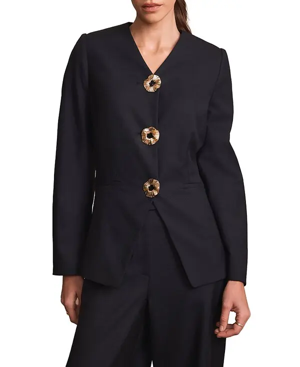 Mint Velvet Wool Blend Sculpted Jacket