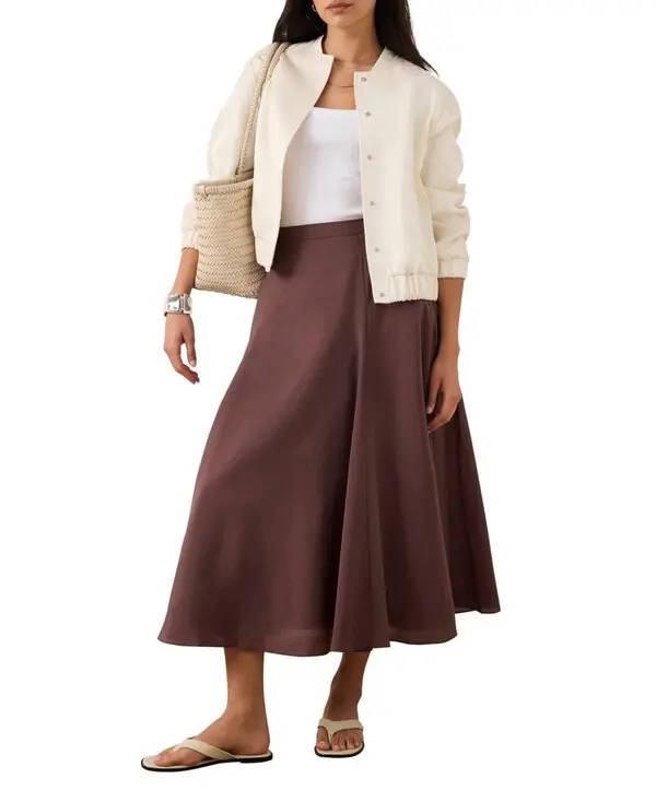 Mint Velvet Satin Lace Trim Bomber Jacket