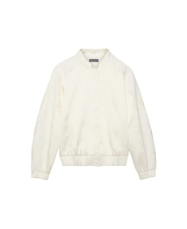 Mint Velvet Satin Lace Trim Bomber Jacket