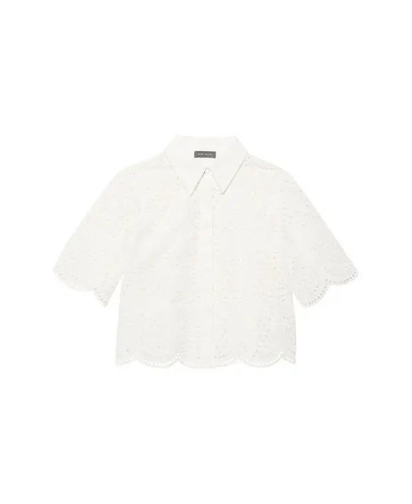 Mint Velvet Cotton Broderie Shirt