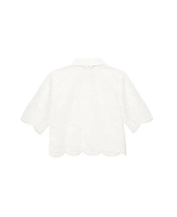 Mint Velvet Cotton Broderie Shirt